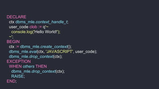 It's Time to Get Ready for the Power of PL/SQL and JavaScript Combined ...