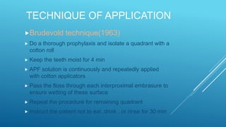 Apf acidulated phosphate fluoride | PPT