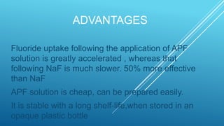 Apf acidulated phosphate fluoride | PPT