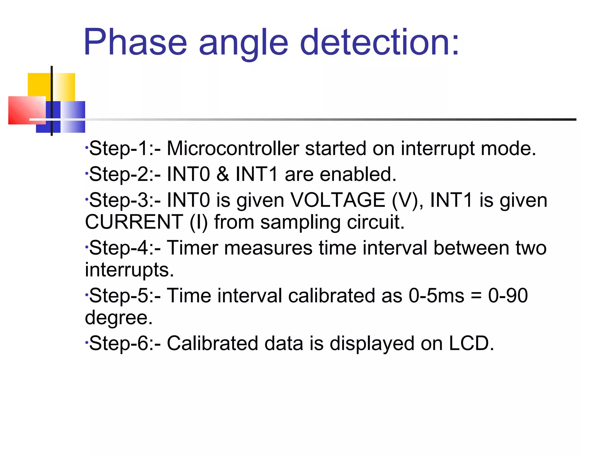 Automatic Power Factor Correction using Microcontroller 8051 | PPT