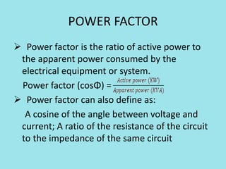 Automatic power factor correction and its advantage | PPTX