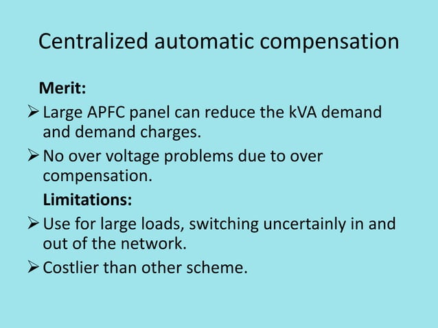 Automatic power factor correction and its advantage | PPTX | Home ...