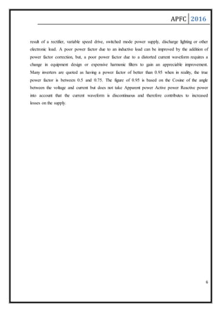 Apfc project 2016 17 | DOCX