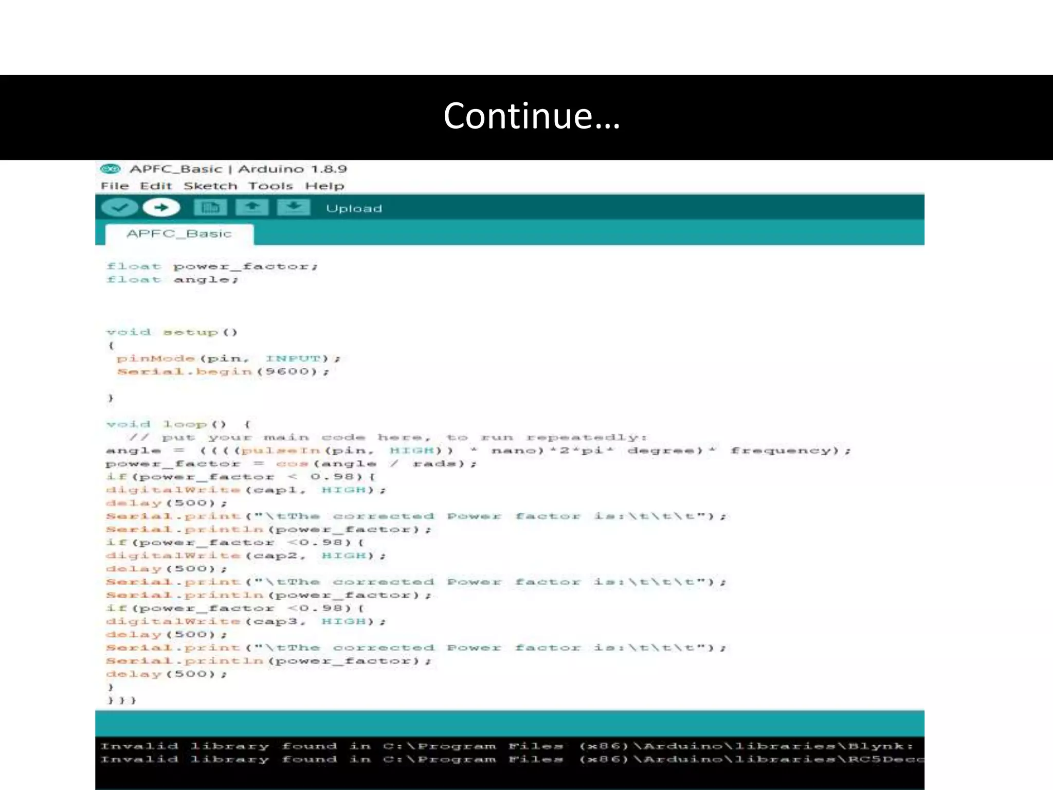 Automatic Power Factor Correction Using Arduino Uno Ppt