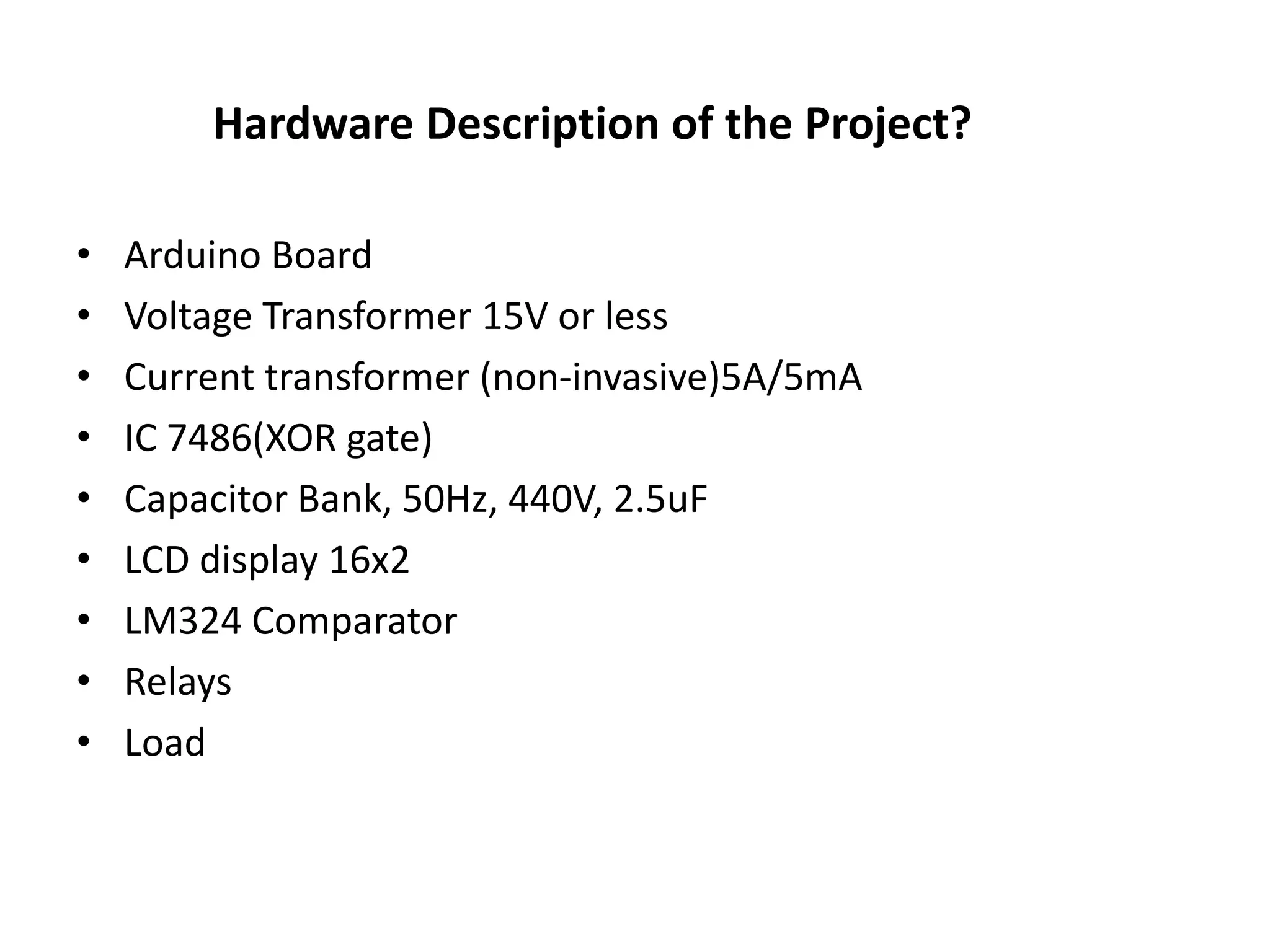 Automatic Power Factor Correction Using Arduino Uno Ppt 9178