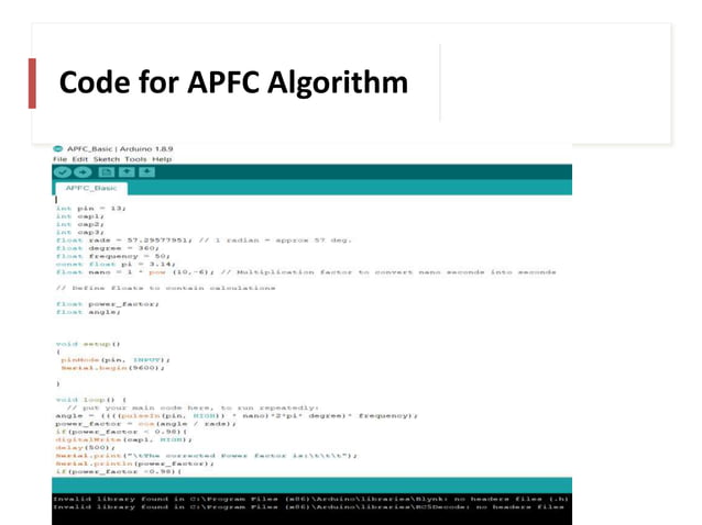 Automatic Power Factor Correction Using Arduino Uno Ppt