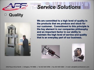 All-Pro Fasteners | PPT