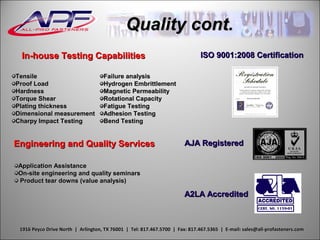 All-Pro Fasteners | PPT