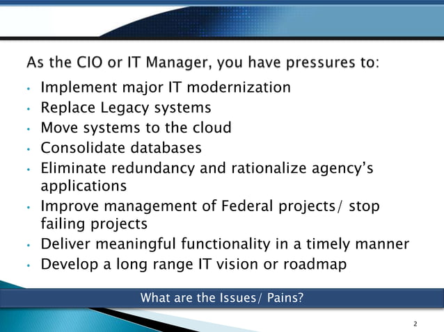 Application Rationalization and Portfolio Management solution | PPT
