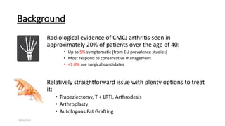 Trapeziometacarpal Joint Arthritis Systematic Review and Meta-analysis ...