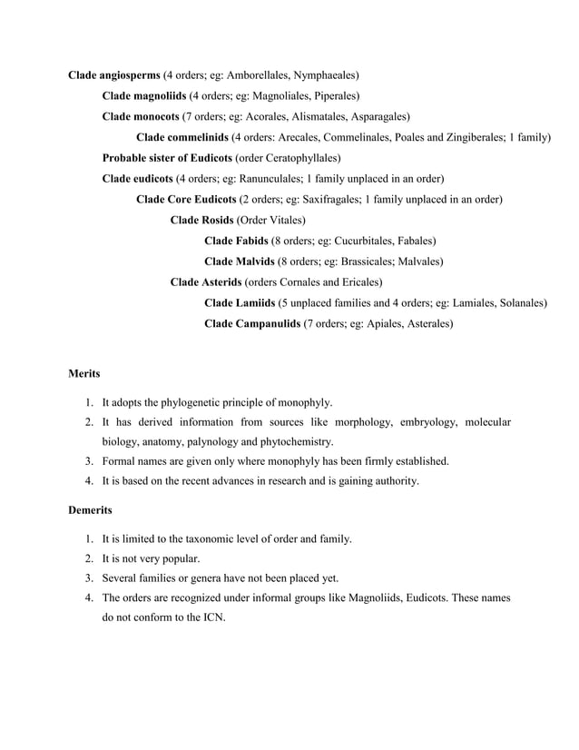 APG classification | PDF | Gardening | Home & Garden