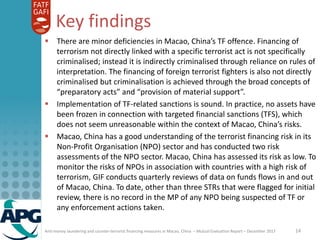APG Mutual Evaluation of Macao, China | PPT