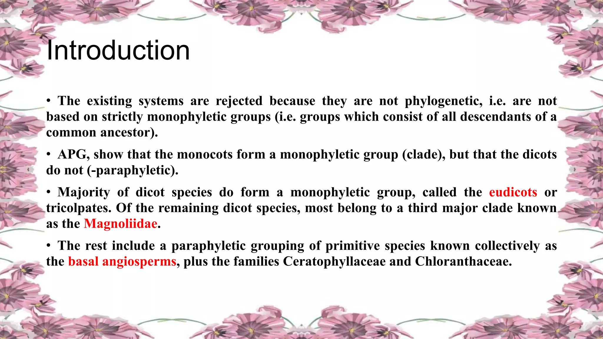 Angiosperm Phylogeny Group from 1 to 4 | PPTX
