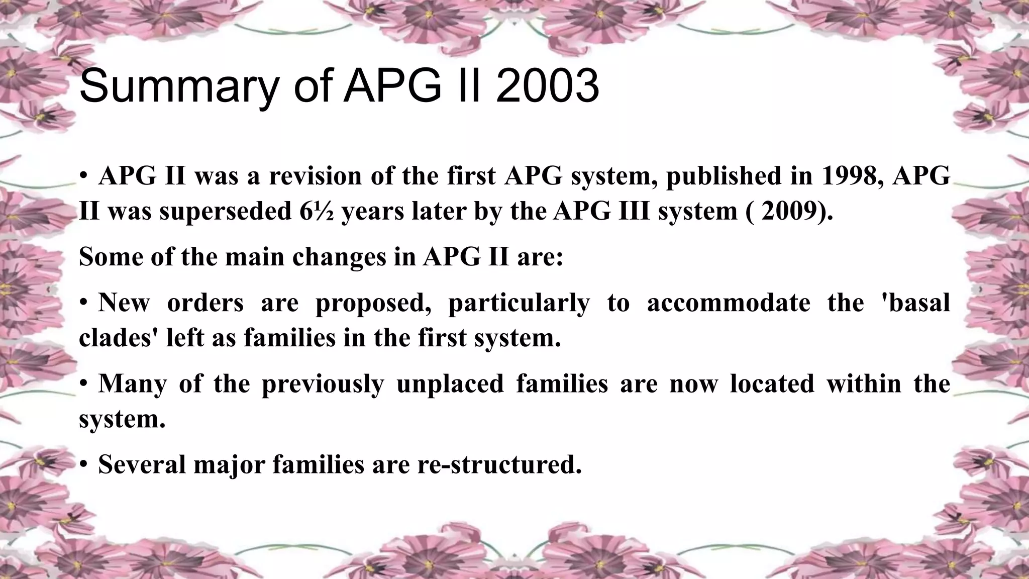 Angiosperm Phylogeny Group from 1 to 4 | PPTX
