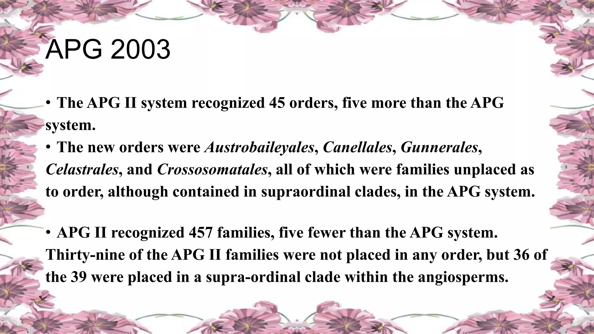 Angiosperm Phylogeny Group from 1 to 4 | PPTX