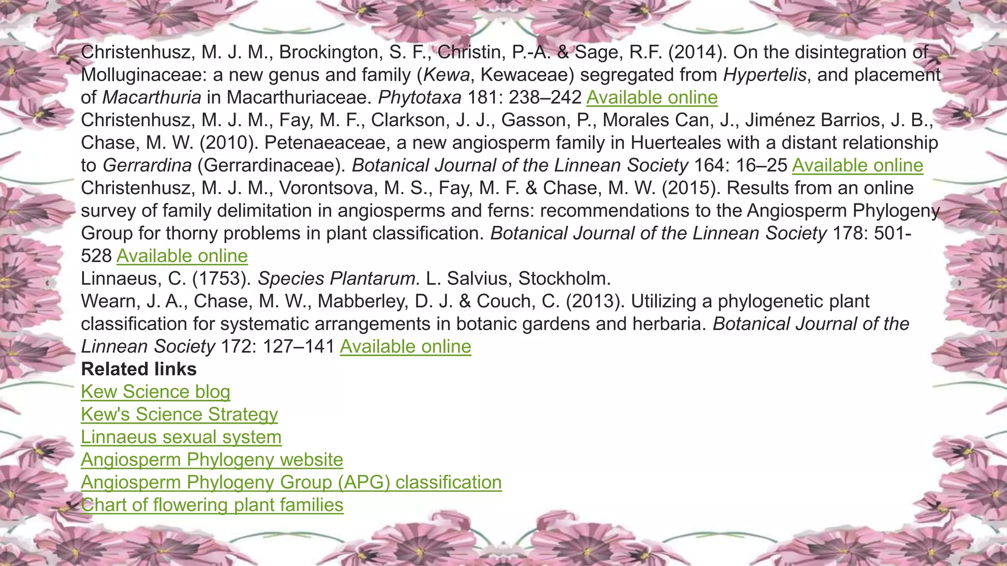 Angiosperm Phylogeny Group from 1 to 4 | PPTX