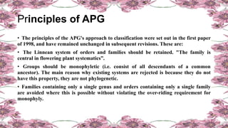Angiosperm Phylogeny Group from 1 to 4 | PPTX