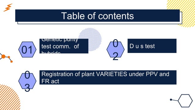 Genetic purity & DUS test , PPV&FRA | PPTX | Chemistry | Science