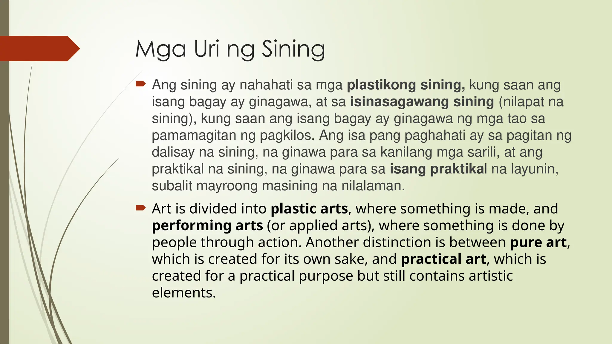 Mga Sining na nagpapakilala sa Komunidad | PPTX