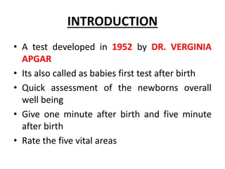 Apgar Scale Score Of 3