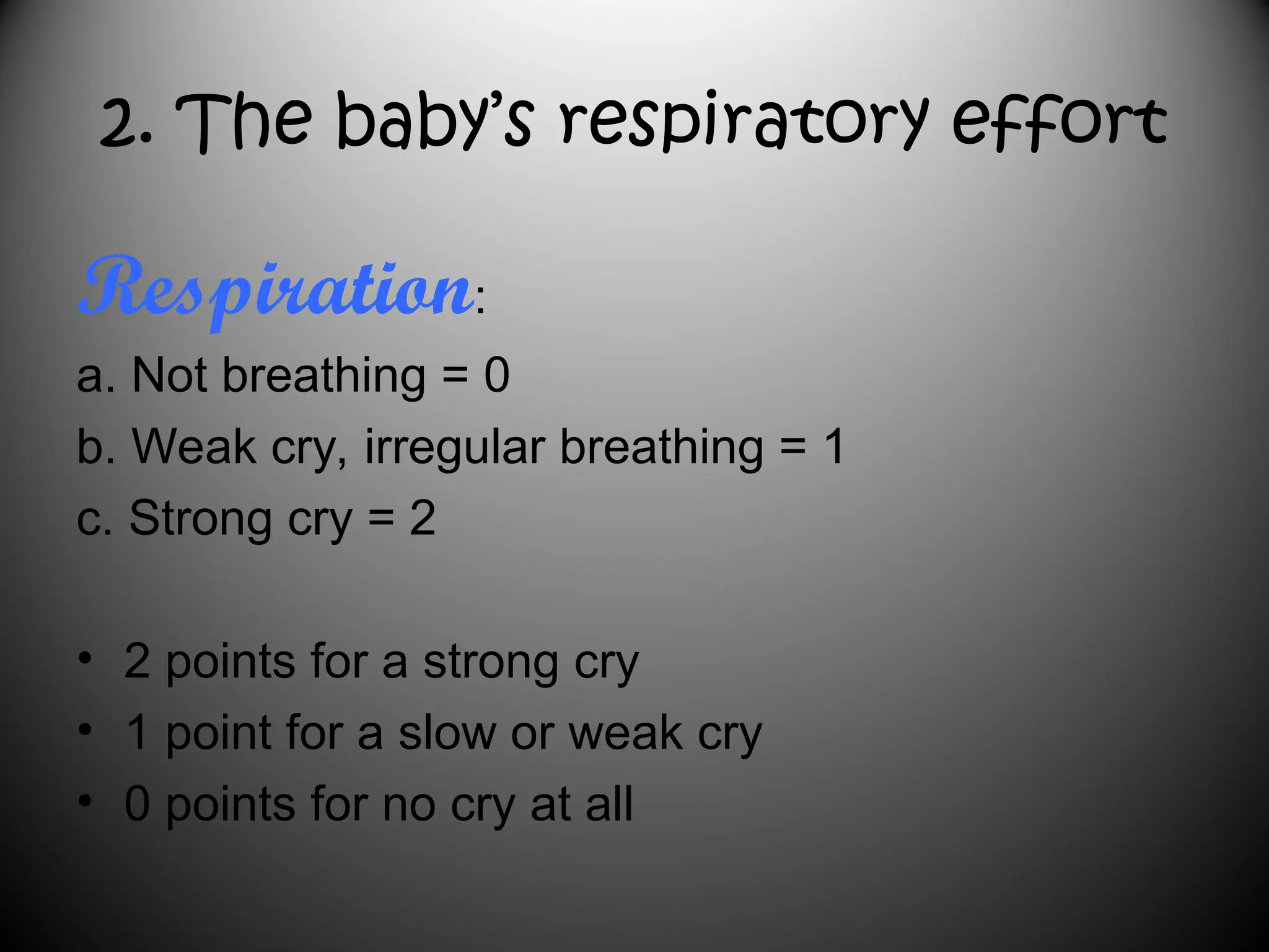 APGAR SCORE: A quick assessment of the newborn | PPT