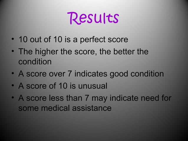 APGAR SCORE: A quick assessment of the newborn | PPT | Parenting Babies ...
