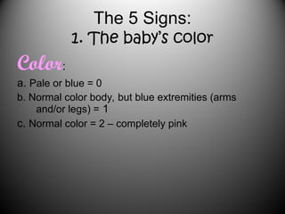 APGAR SCORE: A quick assessment of the newborn | PPT | Parenting Babies ...