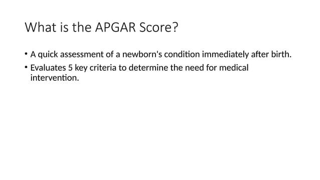 APGAR Score introduction and basics.pptx
