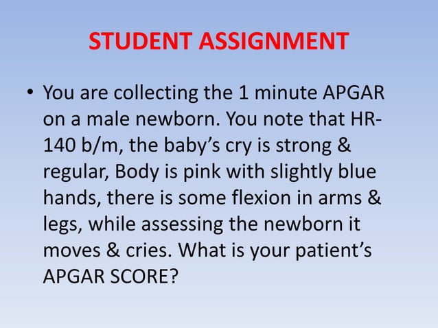 Apgar score by rajeev | PPTX | Pregnancy | Reproductive Health