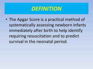 Apgar score by rajeev | PPTX