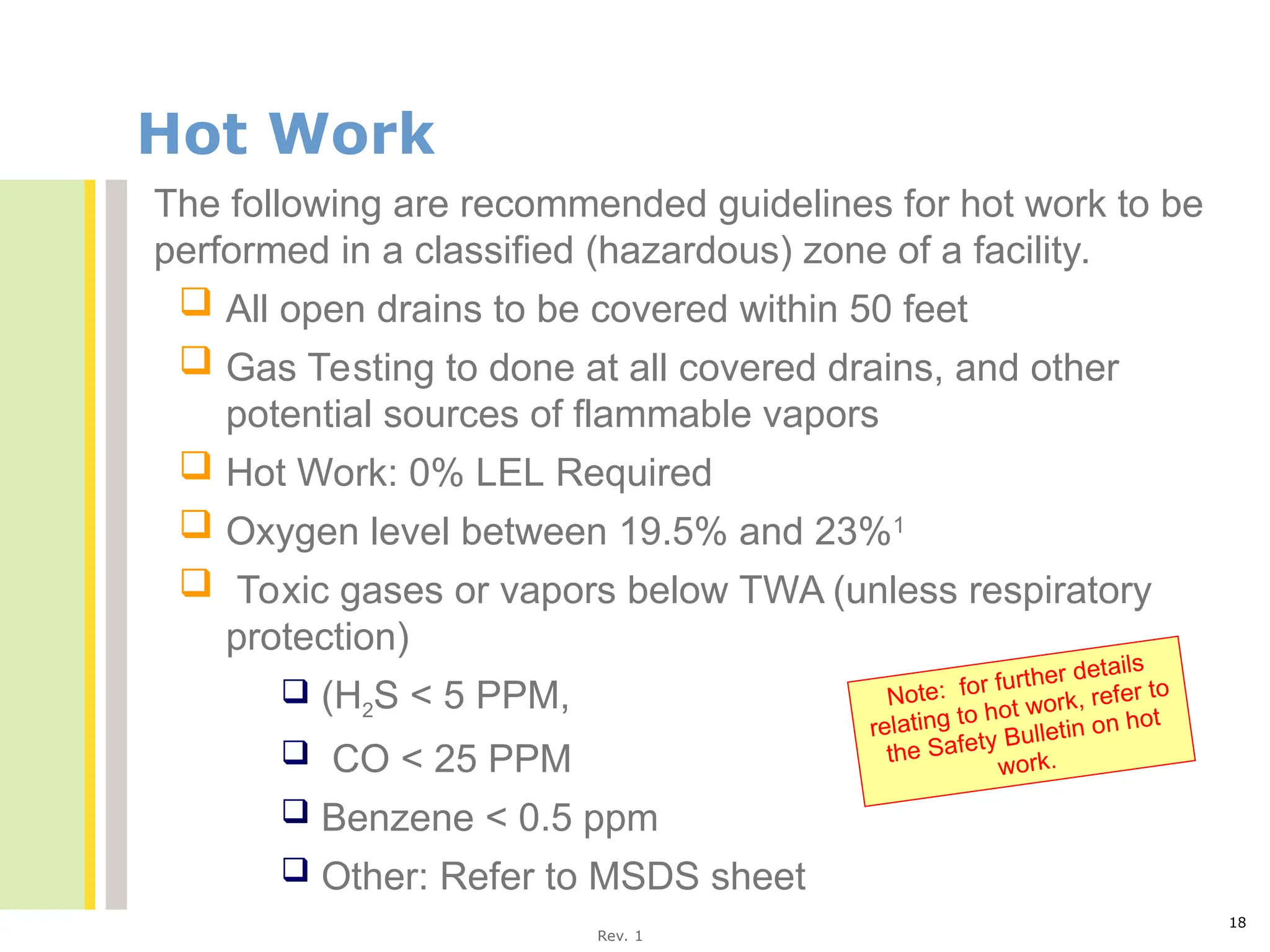 Permit To Work for all work for site and refinery | PPT