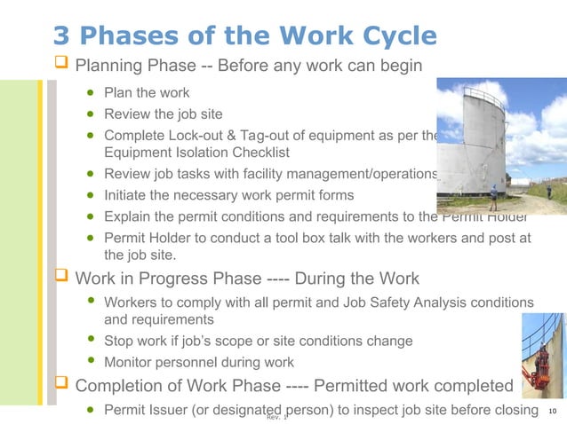 Permit To Work for all work for site and refinery | PPT