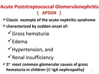 NEPHRITIC SYNDROME / APSGN IN CHILDREN | PPT