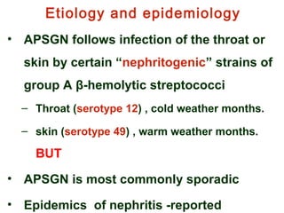 NEPHRITIC SYNDROME / APSGN IN CHILDREN | PPT