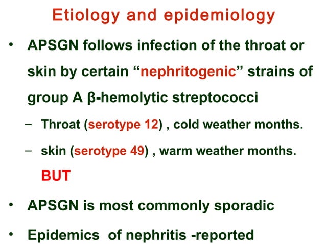 NEPHRITIC SYNDROME / APSGN IN CHILDREN | PPT