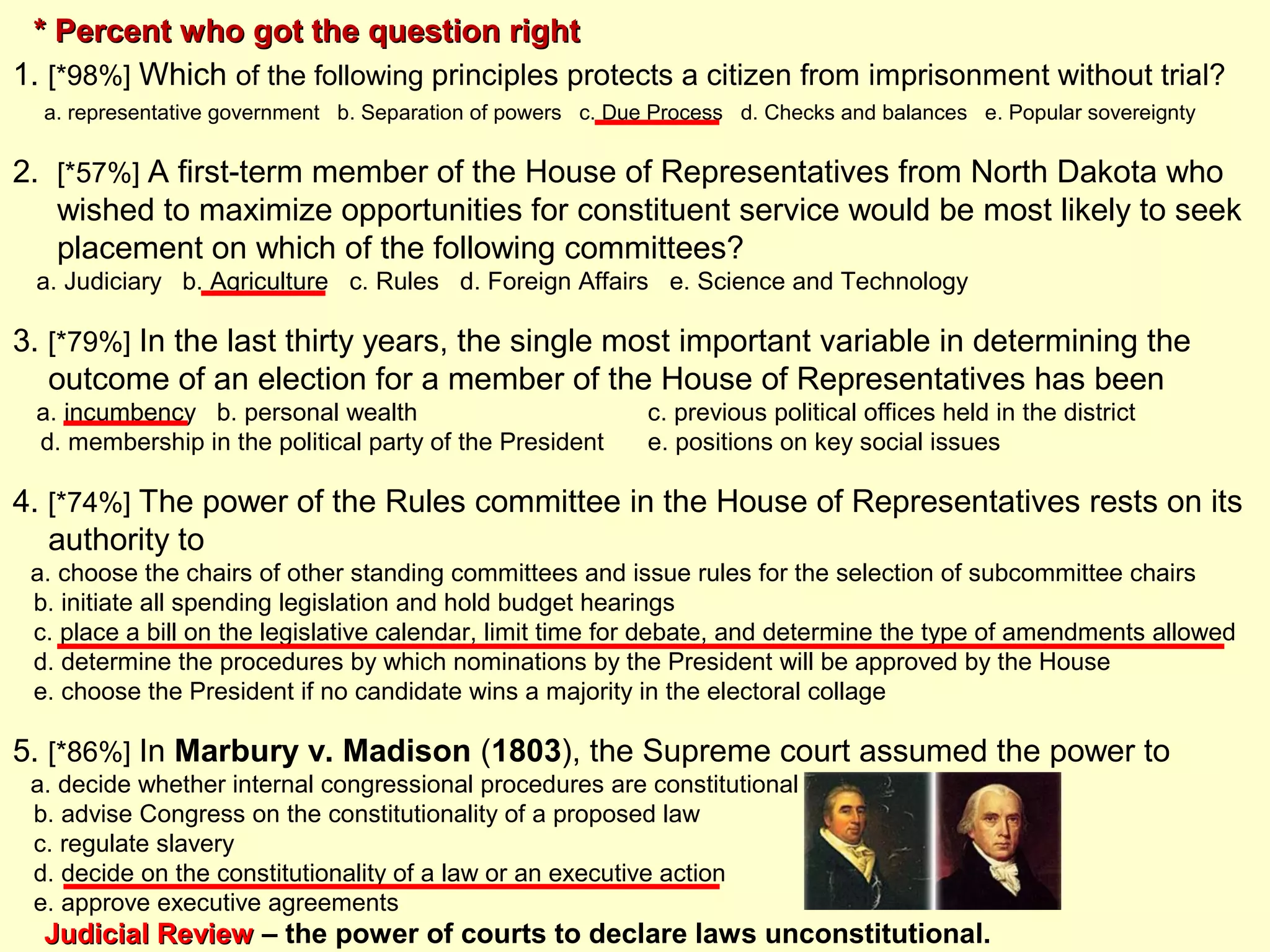 AP Government 1989 MC Exam | PPT | Civic affairs | Politics