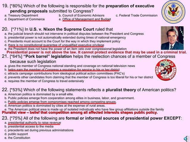 AP Government 1989 MC Exam | PPT | Civic affairs | Politics