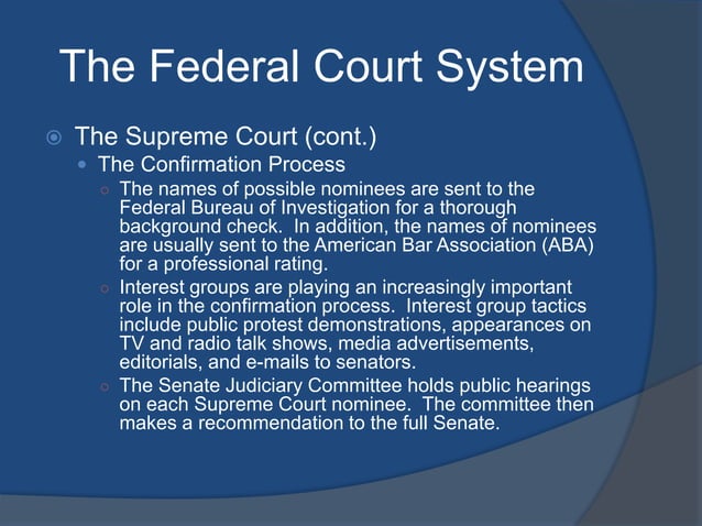 Ap government the_federal_court_system_review | PPT