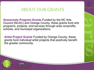 2019 Artist Project Grant Training Presentation | PPT