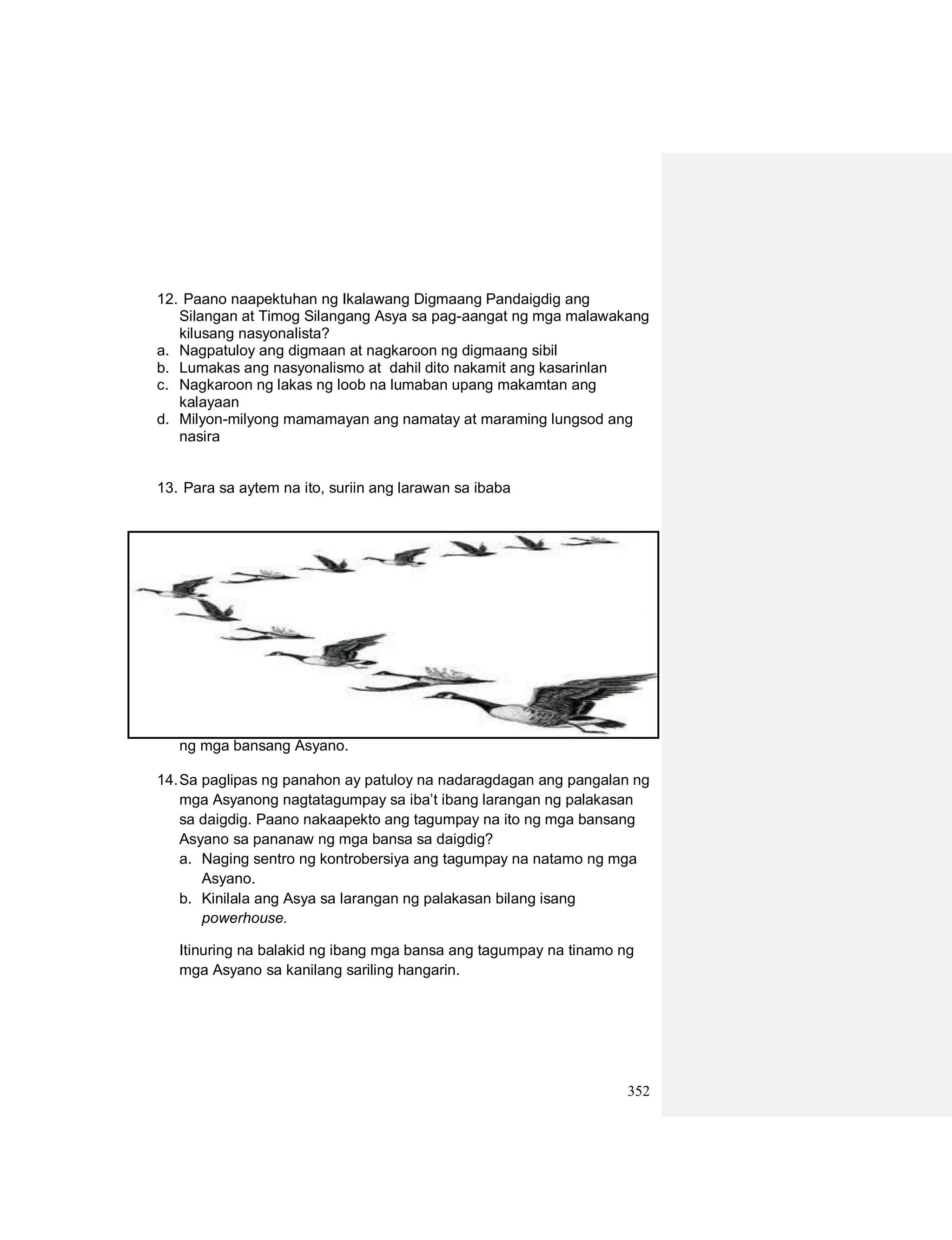Araling Panlipunan Grade 8 Fourth Quarter Module | PDF