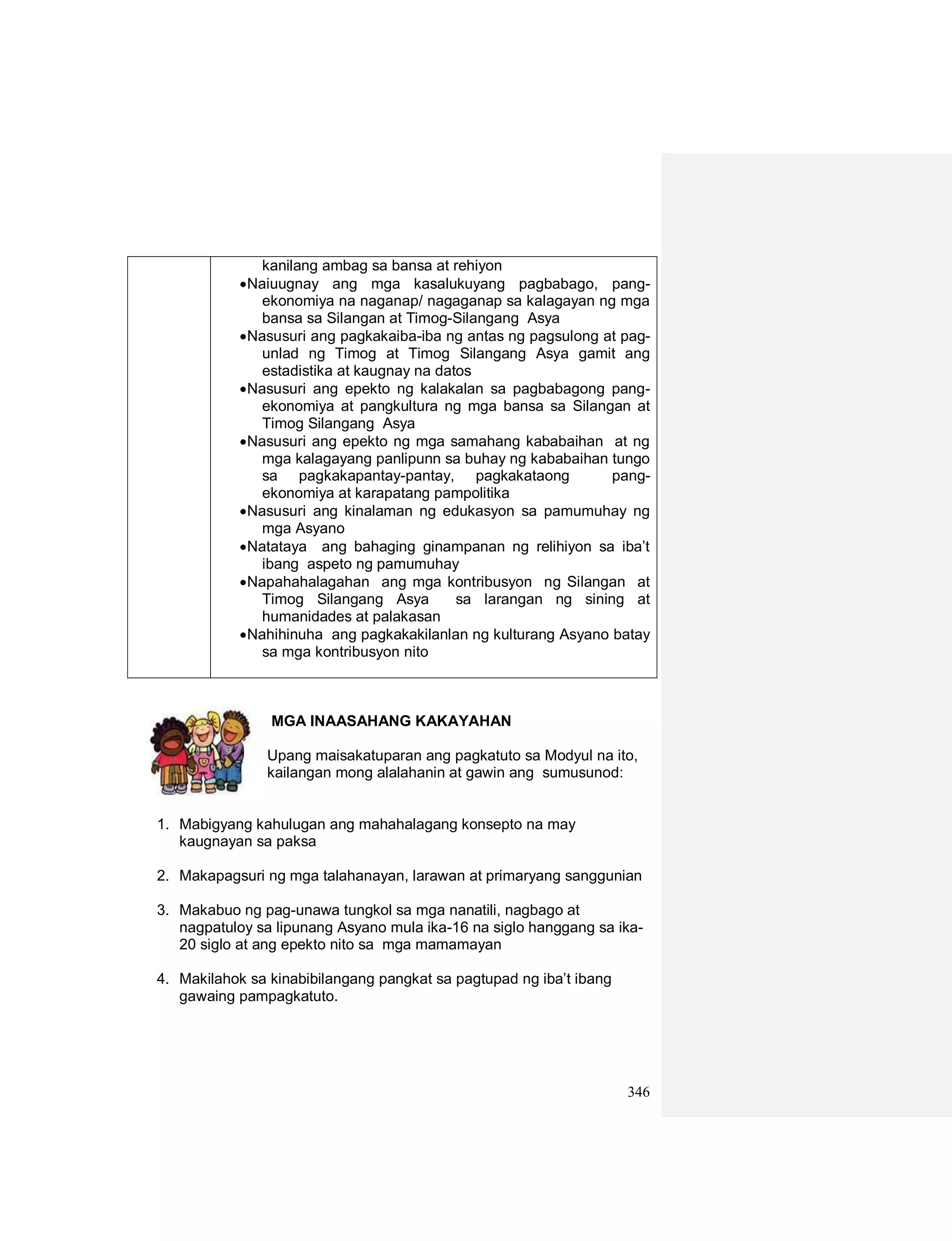 Araling Panlipunan Grade 8 Fourth Quarter Module | PDF