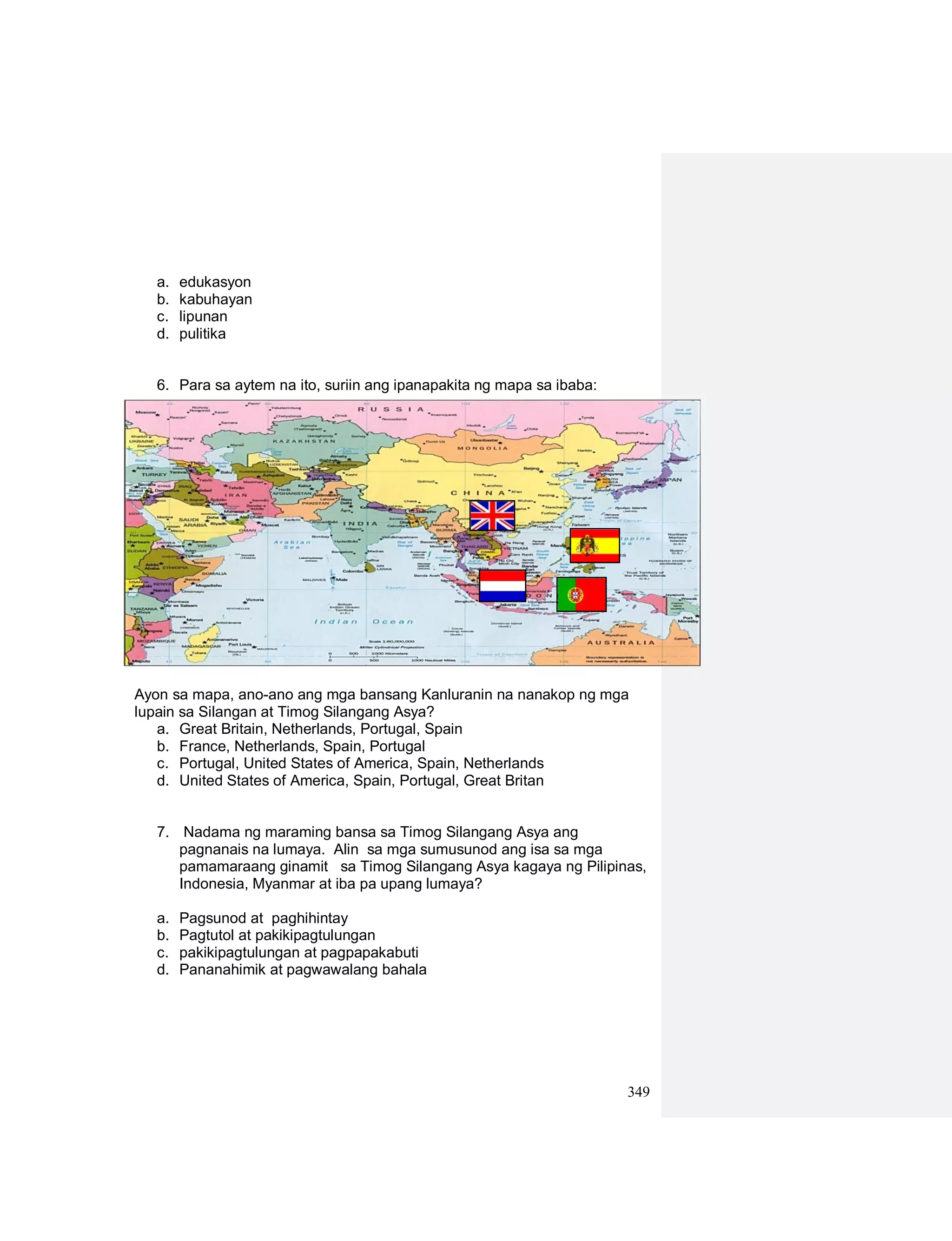Araling Panlipunan Grade 8 Fourth Quarter Module | PDF