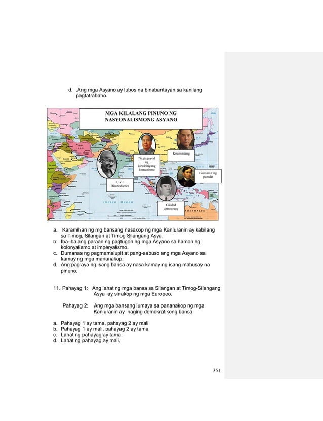 Araling Panlipunan Grade 8 Fourth Quarter Module | PDF