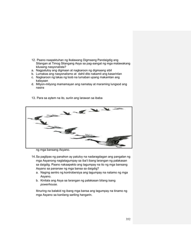 Araling Panlipunan Grade 8 Fourth Quarter Module | PDF