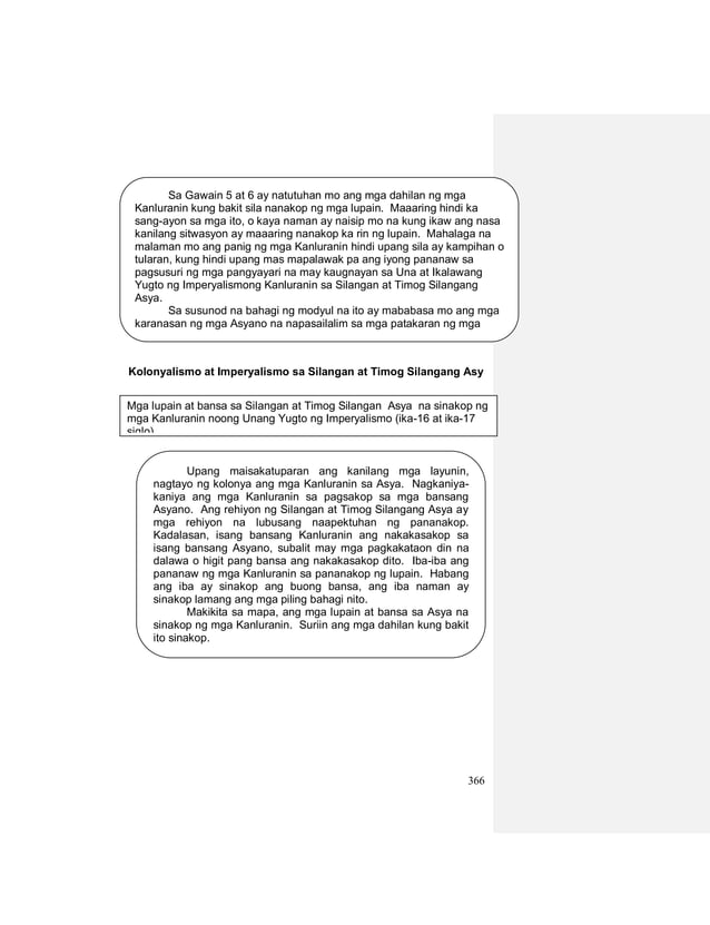 Araling Panlipunan Grade 8 Fourth Quarter Module | PDF