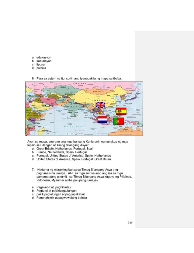 Araling Panlipunan Grade 8 Fourth Quarter Module | PDF