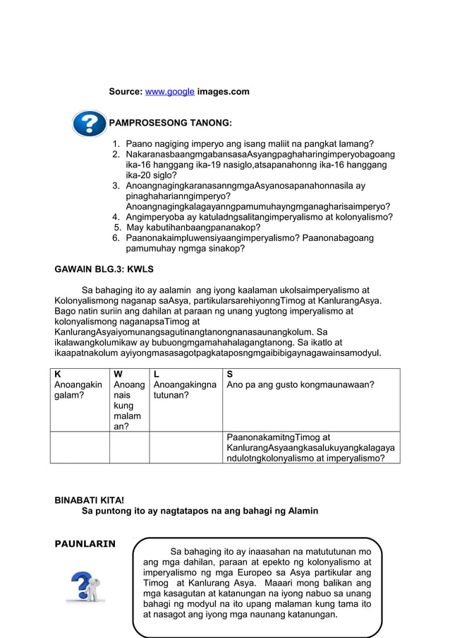 Ap gr. 8 q3 ( module 3) - grade 8 learning modules | DOC