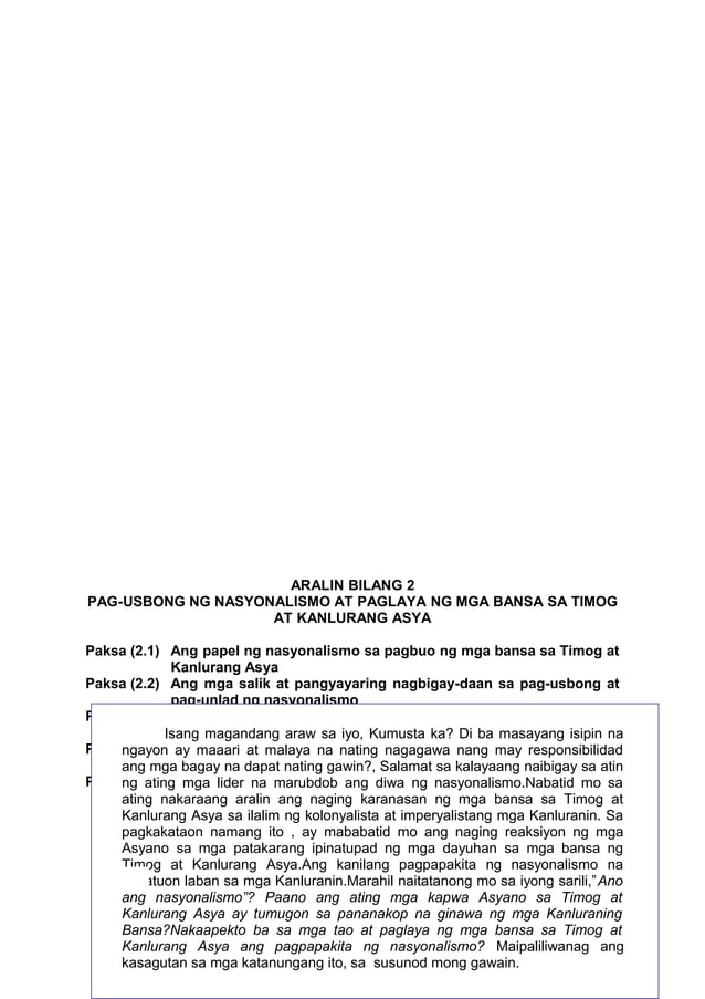 Ap gr. 8 q3 ( module 3) - grade 8 learning modules | DOC