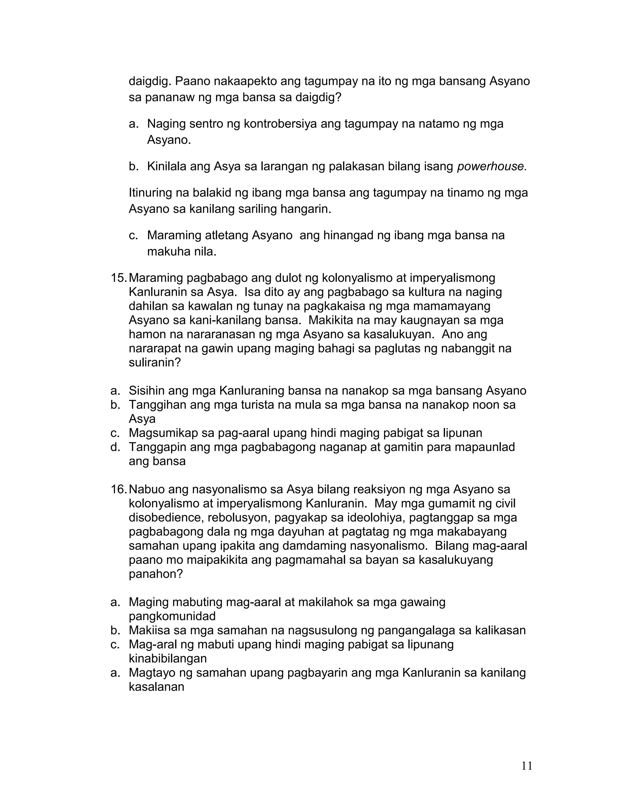 Ap gr. 8 q4 ( module 4) - grade 8 learning modules | DOC