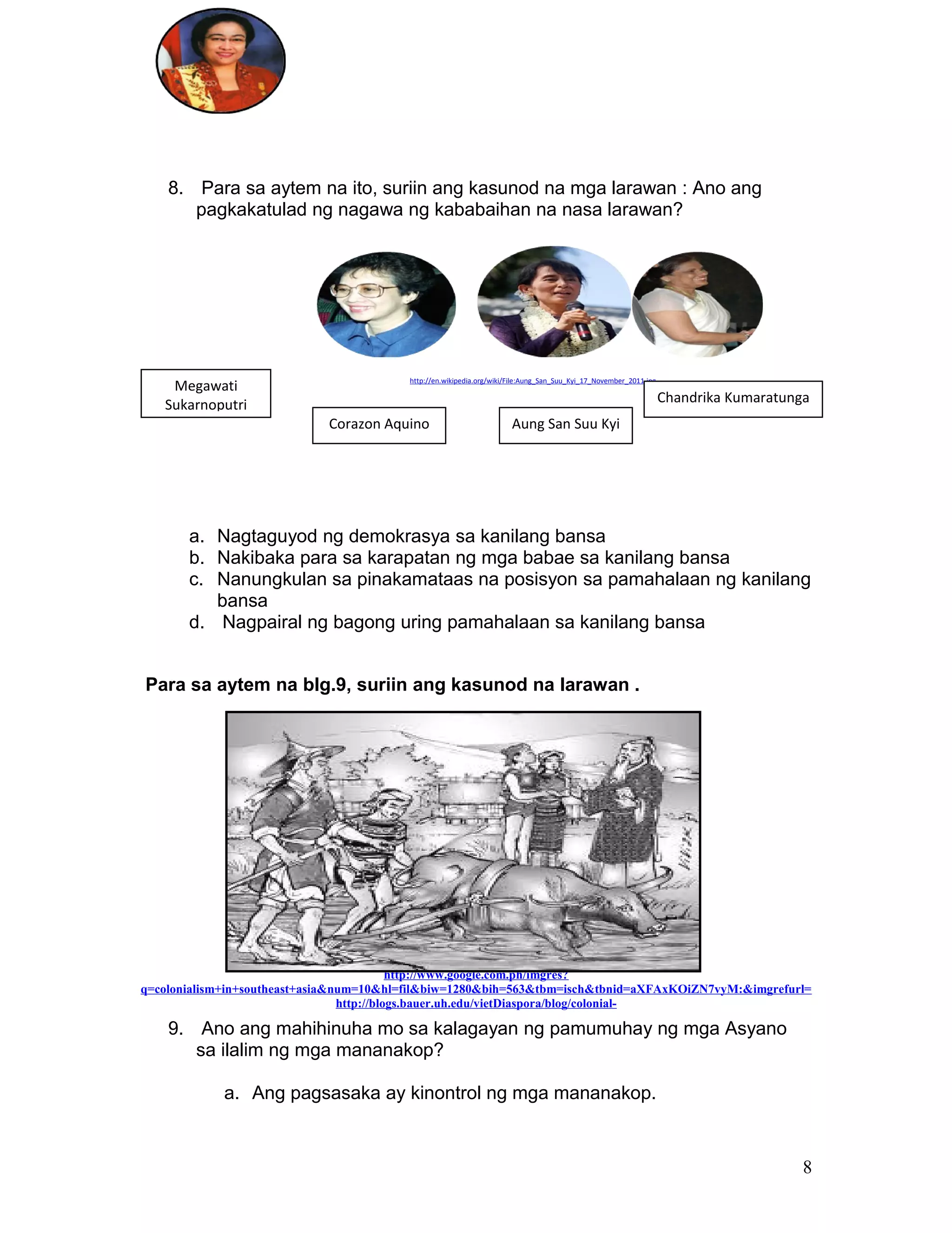 Ap gr. 8 q4 ( module 4) - grade 8 learning modules | DOC